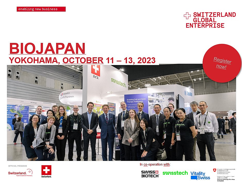 Swiss Biotech Pavilion at BIO-Japan – Swiss Biotech